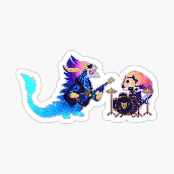 "Aurelion Sol & Zoe - Metal Band" Sticker for Sale by JoanaTREX | Redbubble