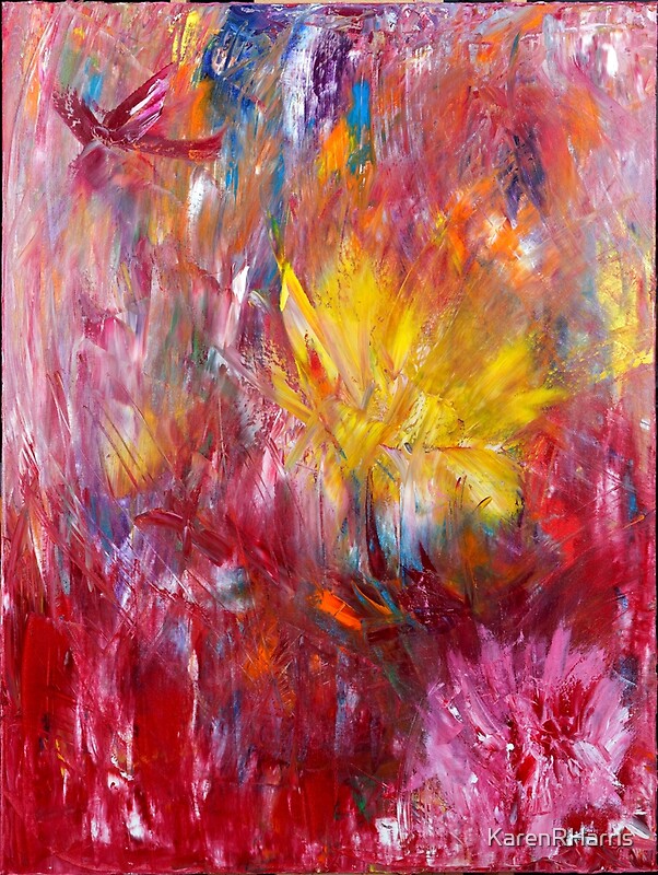 "Spring - Abstract Art Oil Painting Celebrating the Spring Season" by ...