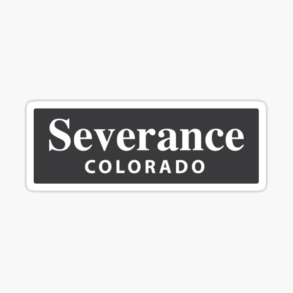 "Severance, Colorado" Sticker for Sale by EveryCityxD2 | Redbubble