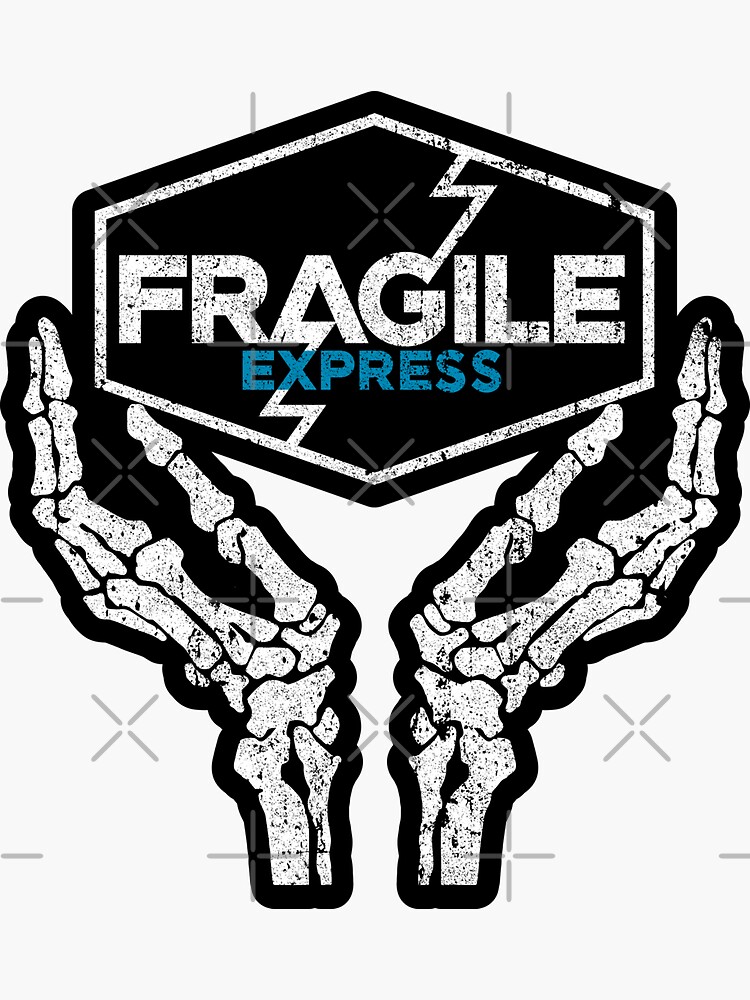 "Fragile Express" Sticker for Sale by huckblade | Redbubble