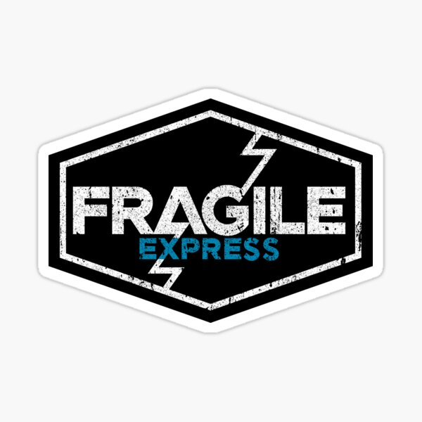 "Fragile Express (Variant)" Sticker for Sale by huckblade | Redbubble
