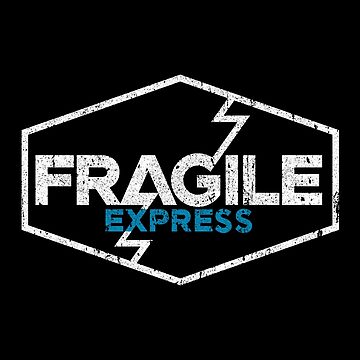 "Fragile Express (Variant)" Sticker for Sale by huckblade | Redbubble