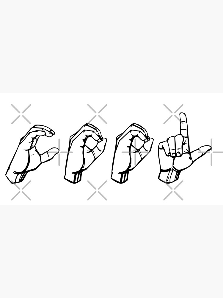 "Cool Sign Language" Poster by MadEDesigns | Redbubble