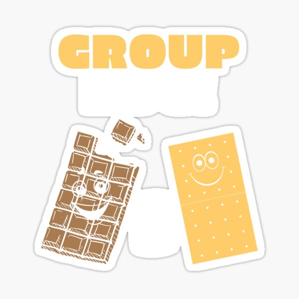 "Group Hug Smores V2" Sticker by TeeTimeGuys | Redbubble