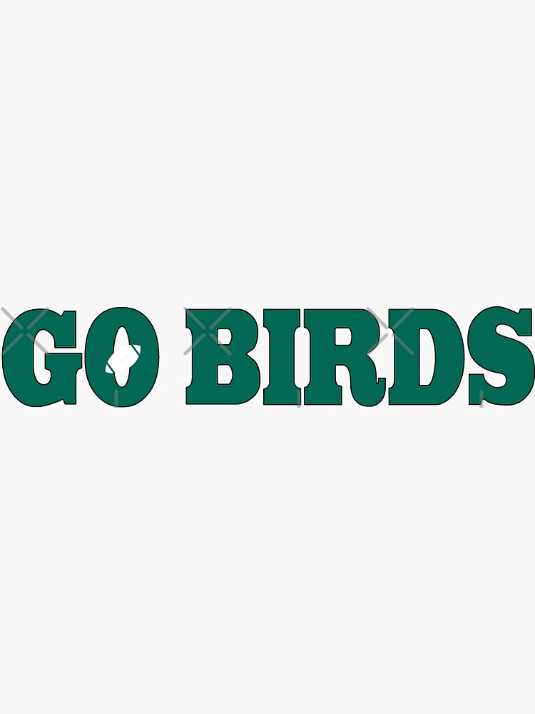 "Go Birds" Sticker for Sale by corbrand | Redbubble