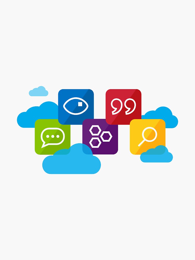 "Microsoft Cognitive Services" Sticker for Sale by cloudguy | Redbubble