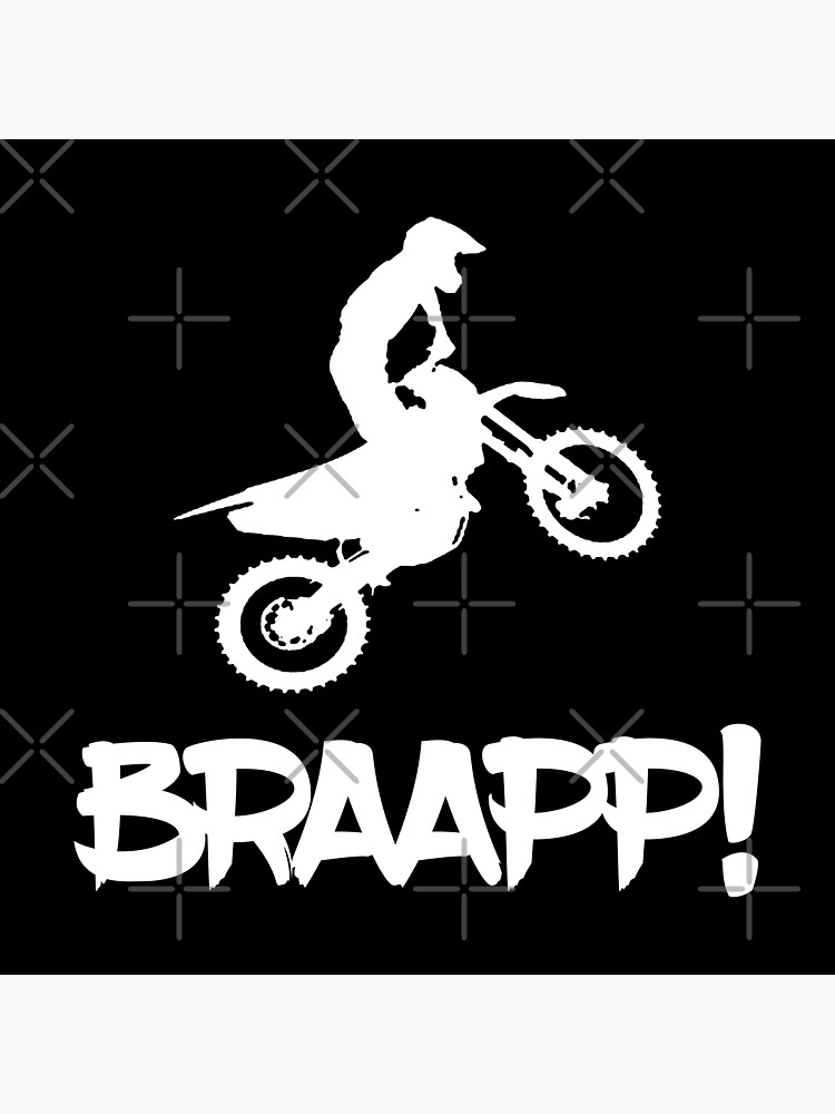 "Motocross Braapp 2 Stroke Dirt Bike Racing Gift" Sticker for Sale by ...