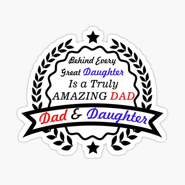 "Dad and Daughter" Sticker by dannrySaputra | Redbubble