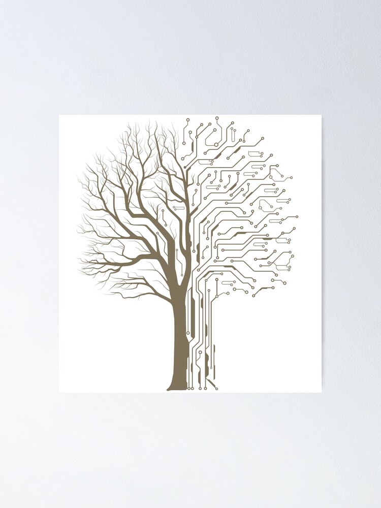 "Digital Tree" Poster for Sale by Tigr | Redbubble