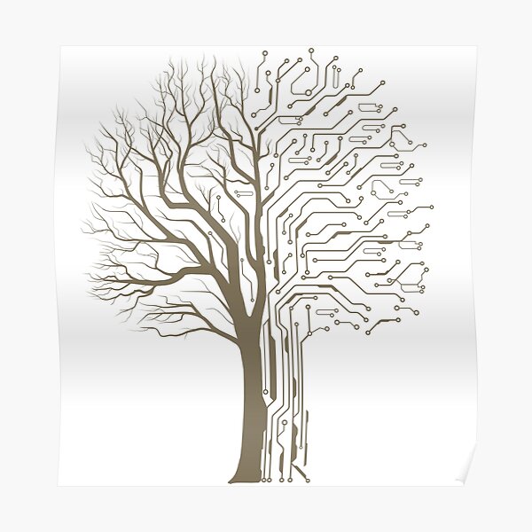 "Digital Tree" Poster for Sale by Tigr | Redbubble