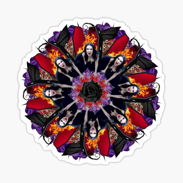 "lady vampire mandala" Sticker for Sale by burenkaUA | Redbubble