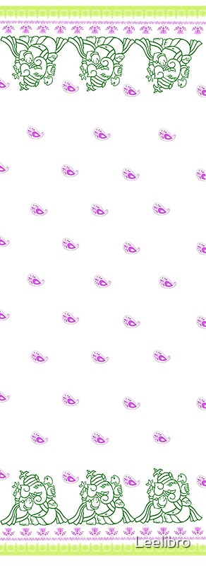 "Ganesha Border Pattern" by Leelibro | Redbubble