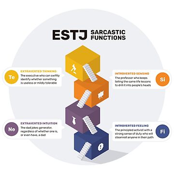 "ESTJ Sarcastic Functions" Art Print for Sale by eilamona | Redbubble