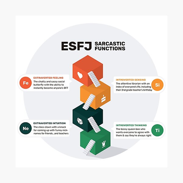"ESFJ Sarcastic Functions" Photographic Print for Sale by eilamona ...