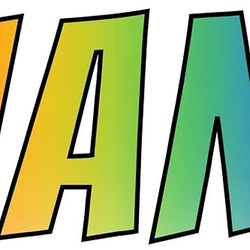 ""IAN" First Name Rainbow Gradient Pattern" Sticker for Sale by aponx ...