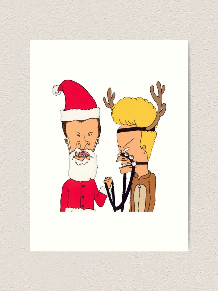 "Beavis Butthead Christmas Cosplay" Art Print for Sale by jbeast1030 ...