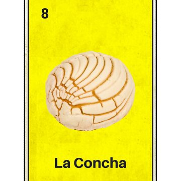 "La Concha Cute Mexican Loteria Card" Poster for Sale by casadeloteria ...