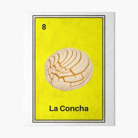 "La Concha Cute Mexican Loteria Card" Art Board Print by casadeloteria ...