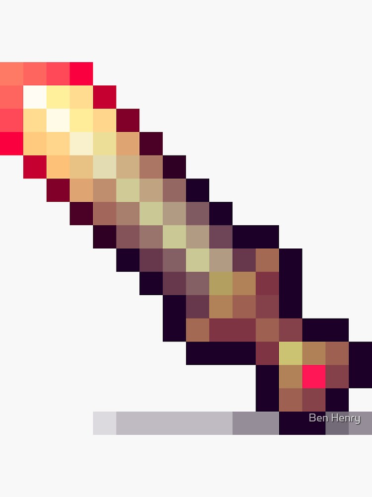 "Pixel Sharp Blade 3" Sticker by BenHenry | Redbubble