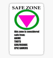 Safe Zone Stickers | Redbubble
