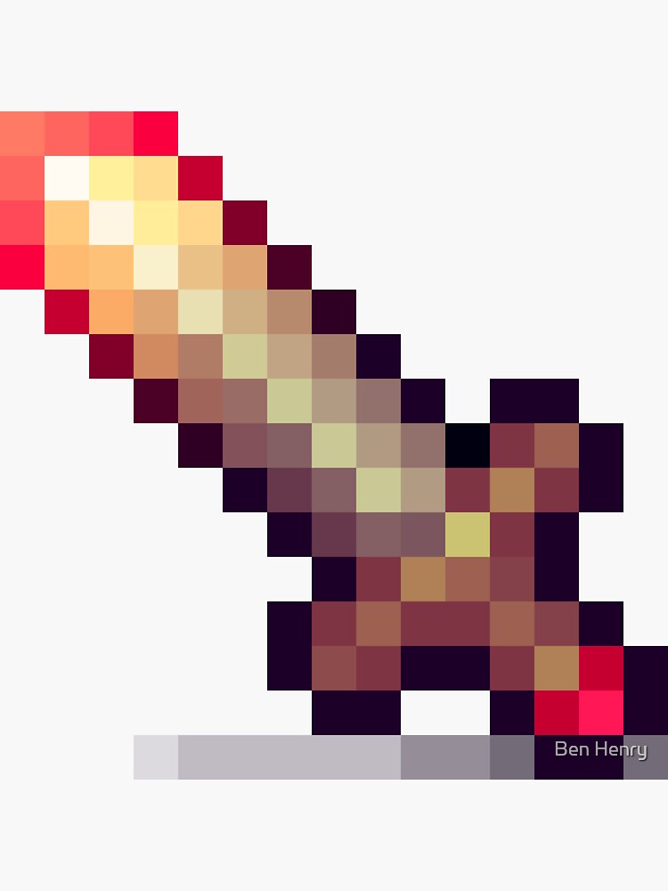 "Pixel Sharp Blade 7" Sticker for Sale by BenHenry | Redbubble