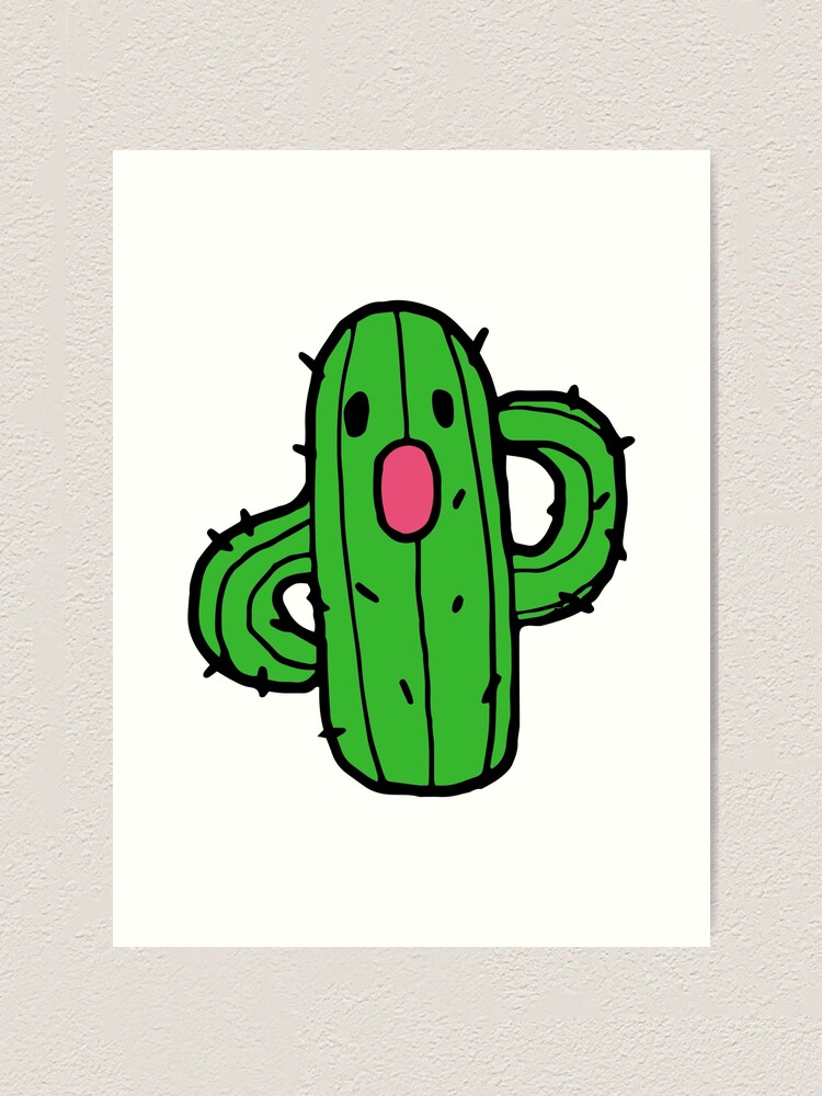 "Funny cactus meme" Art Print for Sale by bainermarket | Redbubble