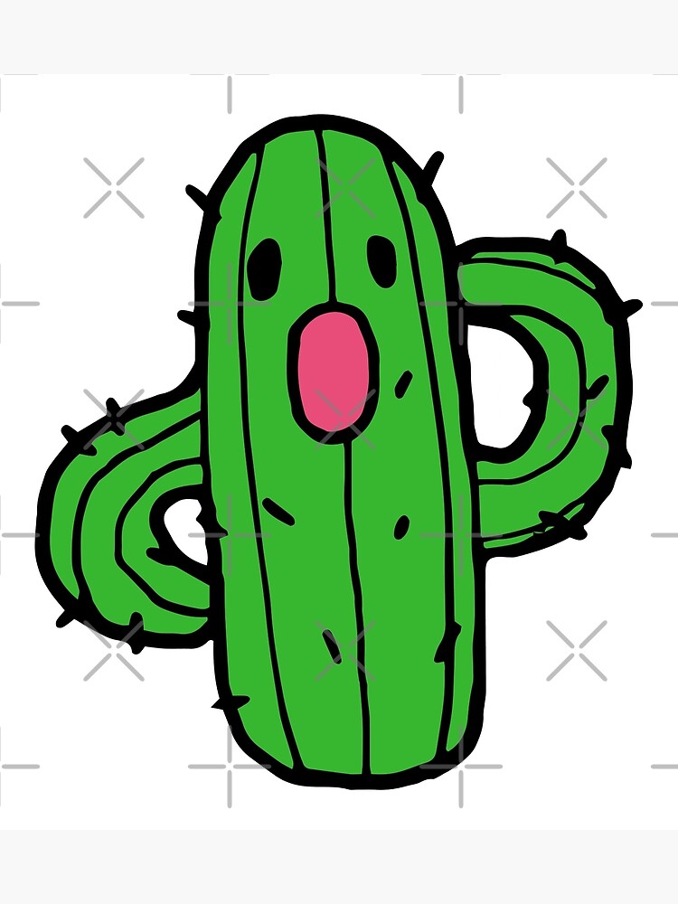 "Funny cactus meme" Art Print for Sale by bainermarket | Redbubble
