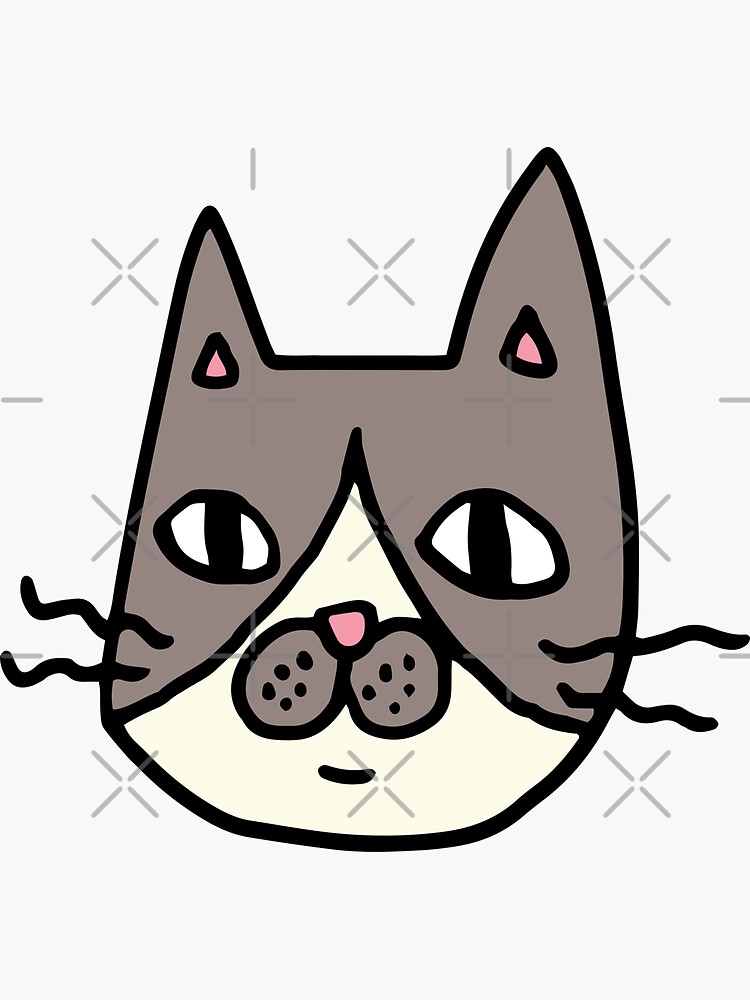 Funny Cat Meme Sticker For Sale By Bainermarket Redbubble
