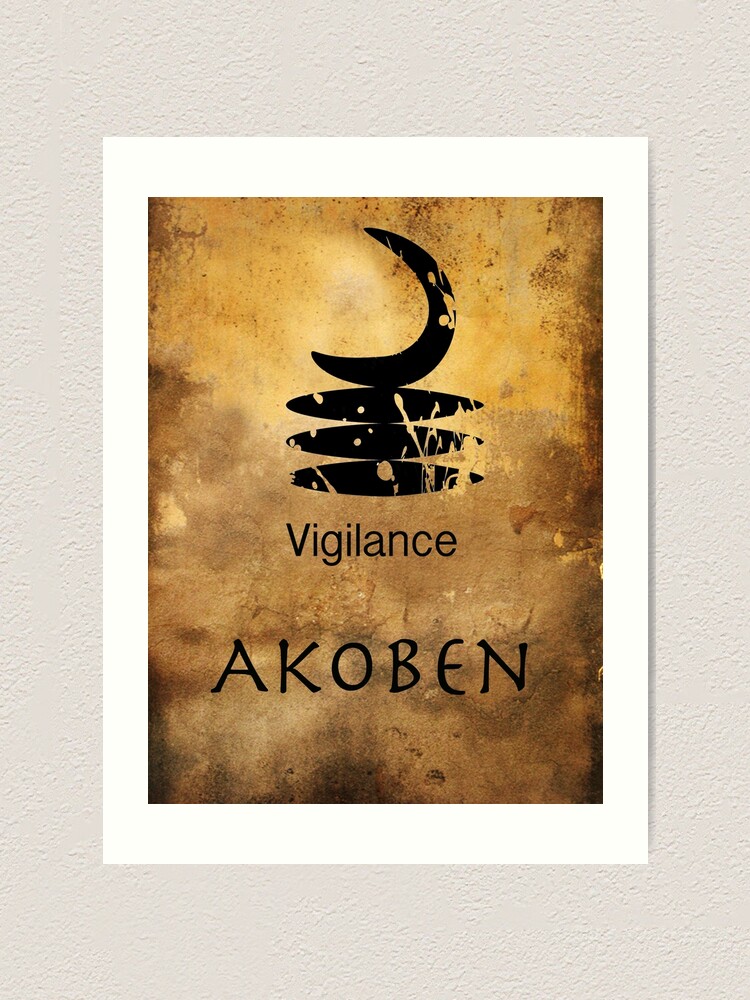 "Akoben Adinkra Symbol" Art Print for Sale by GrimalkinStudio | Redbubble