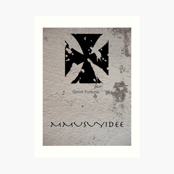 "Mmusuyidee Adinkra Symbol" Art Print by GrimalkinStudio | Redbubble