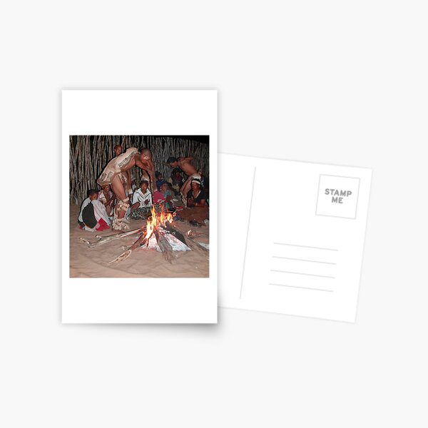 "San (Kalahari Bushmen) Healing Ceremony, Botswana" Postcard for Sale ...
