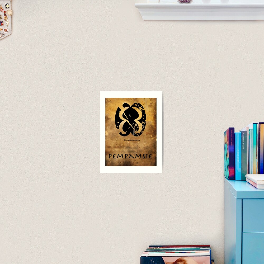 "Pempamsie Adinkra Symbol" Art Print by GrimalkinStudio | Redbubble