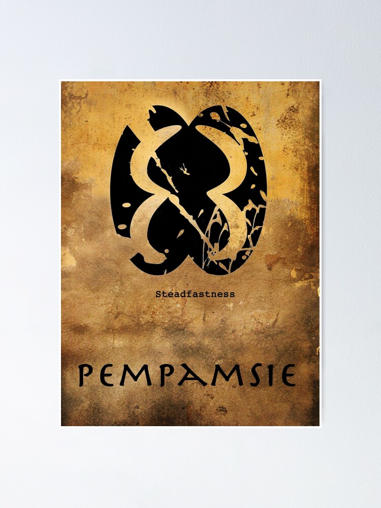 "Pempamsie Adinkra Symbol" Poster for Sale by GrimalkinStudio | Redbubble