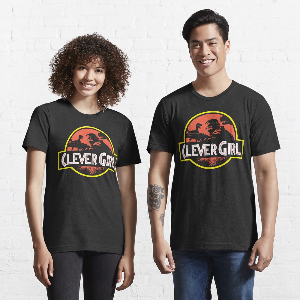 "Clever Girl" T-shirt for Sale by mattwileyart | Redbubble | jurassic ...