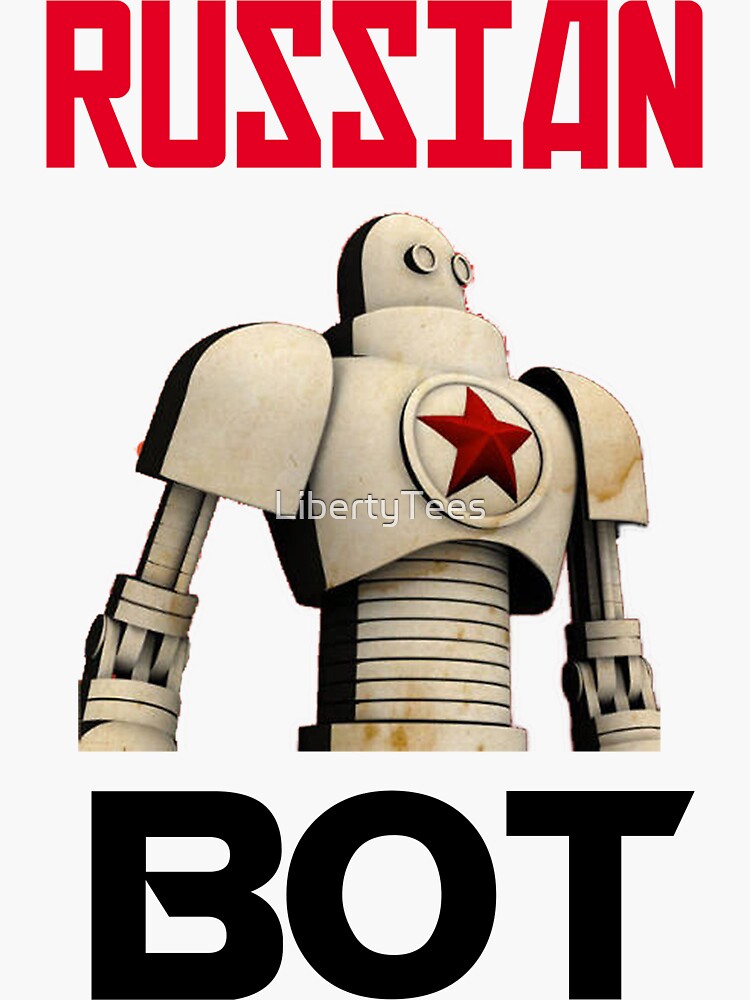 "Russian Bot" Sticker by LibertyTees | Redbubble