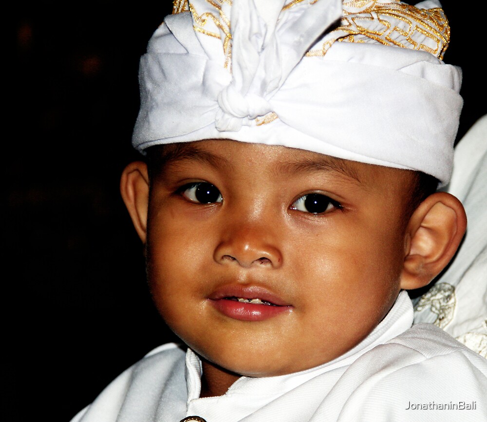 "Boy wearing an Udeng, Semoan Temple, Bali" by JonathaninBali | Redbubble