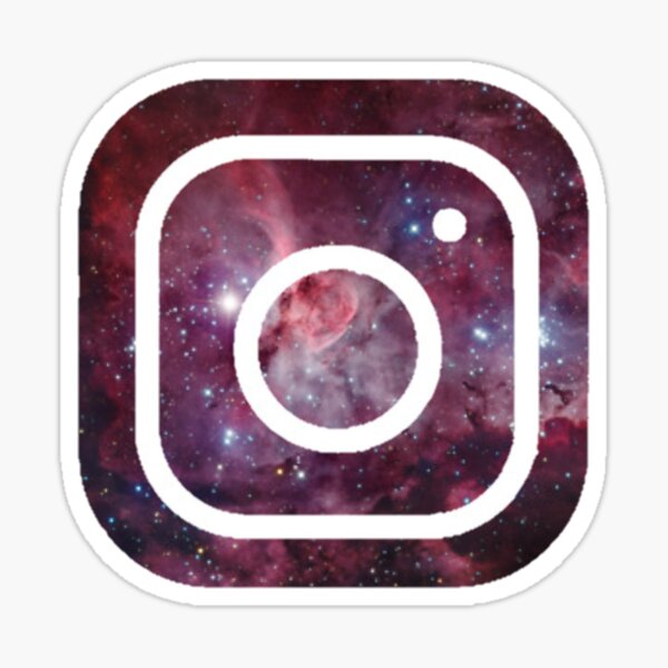 "Galaxy Instagram Logo" Sticker for Sale by manzae | Redbubble