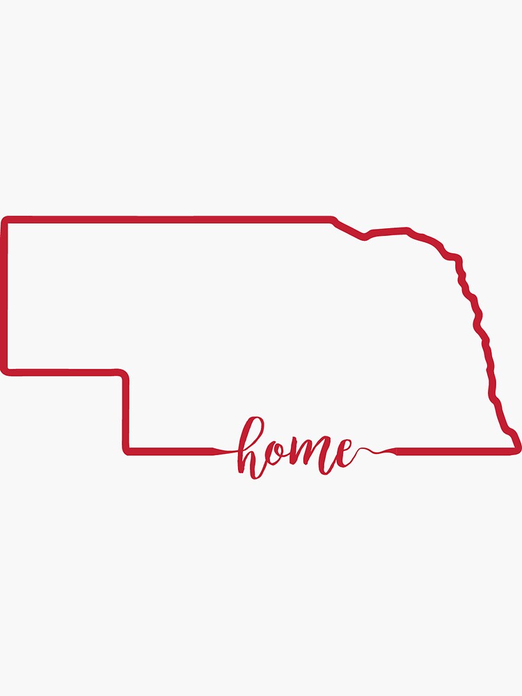 "home state outline" Sticker for Sale by raurakramer | Redbubble