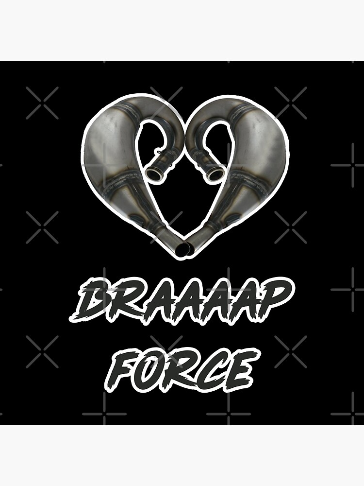 "Braaaap Force Brap Braap Motocross 2 Stroke Gift" Sticker by ...