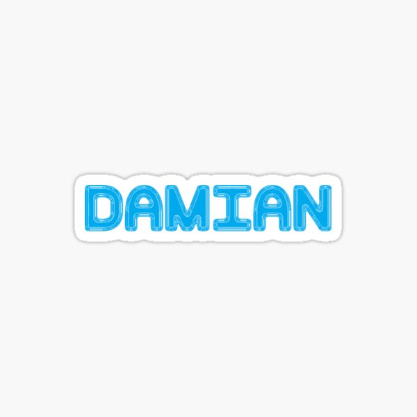 "Damian" Sticker for Sale by Shalomjoy | Redbubble