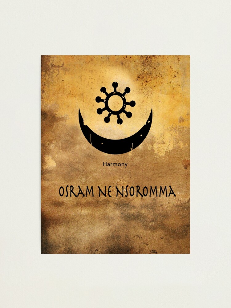 "Osram Ne Nsoromma Adinkra Symbol" Photographic Print by ...