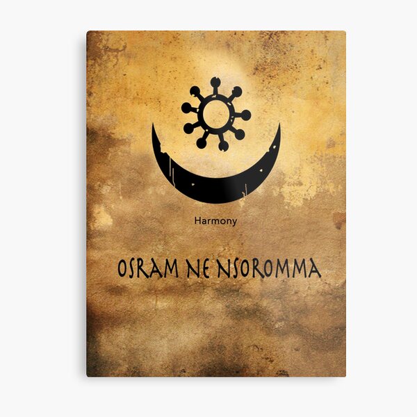 "Osram Ne Nsoromma Adinkra Symbol" Metal Print by GrimalkinStudio ...