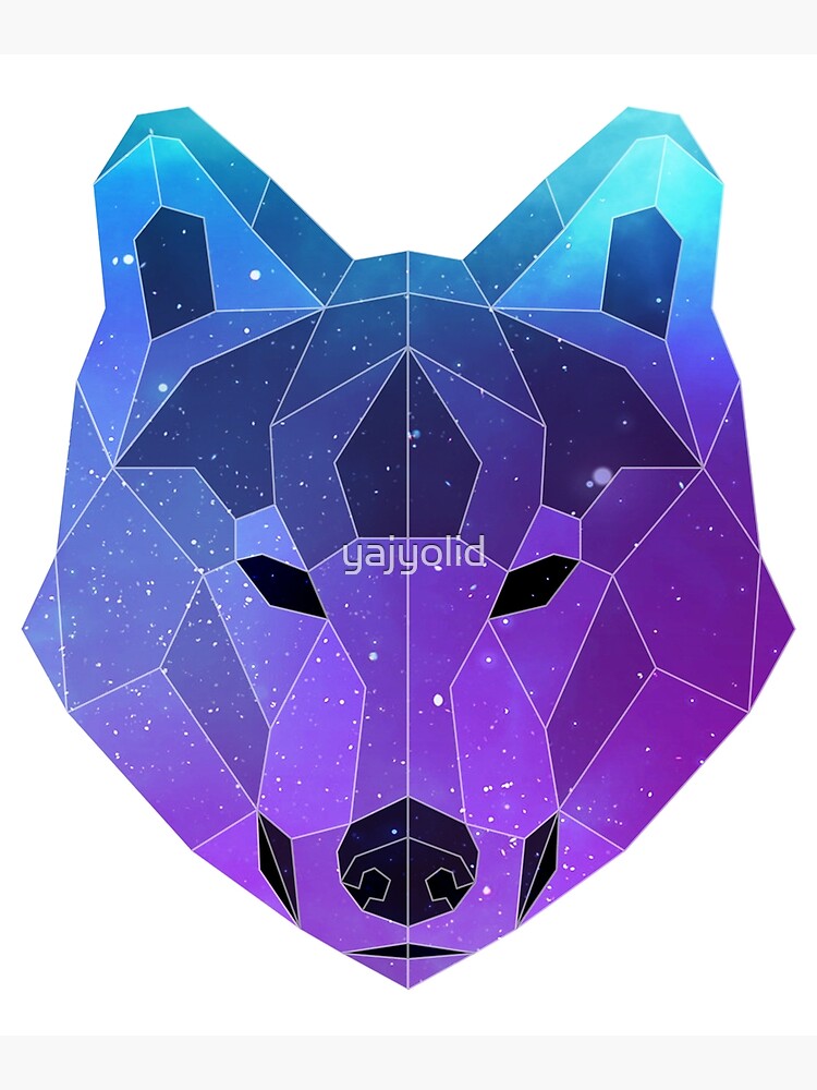 "Galactic Wolf" Poster by yajyolid | Redbubble