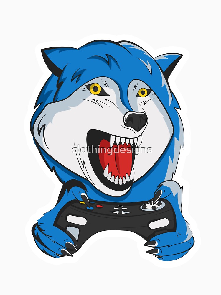 "Gamer Wolf Gaming Console PC Gamers - Funny Gift Idea" T-shirt for ...