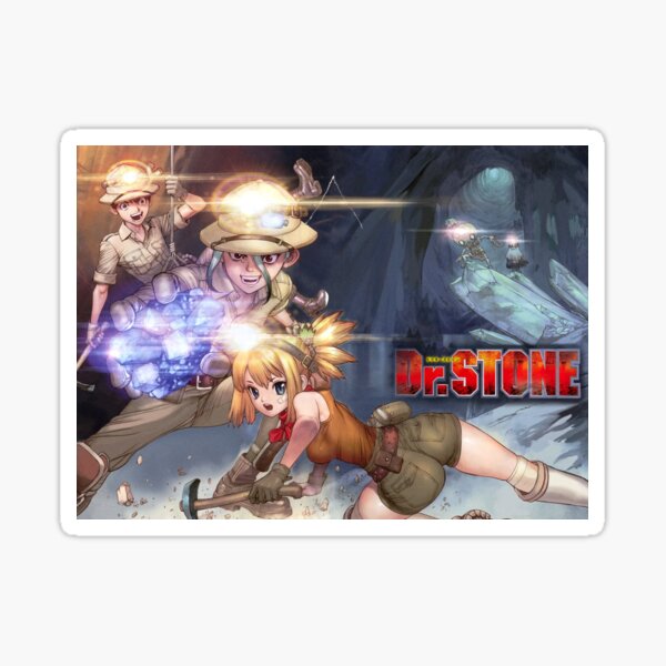 "Dr Stone" Sticker by HHDripp | Redbubble