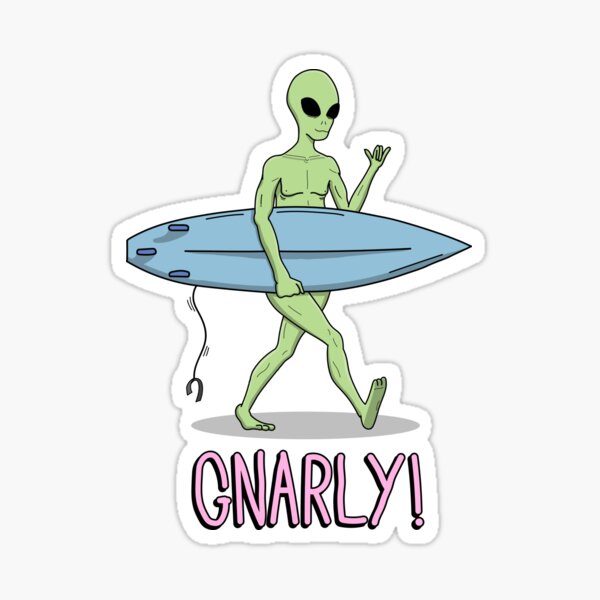 Gnarly Stickers | Redbubble