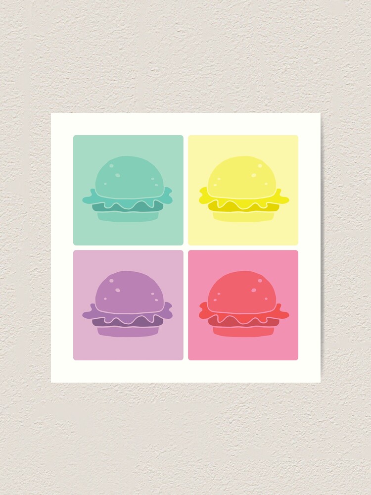 "Retro Pretty Patties" Art Print for Sale by affleckdan | Redbubble