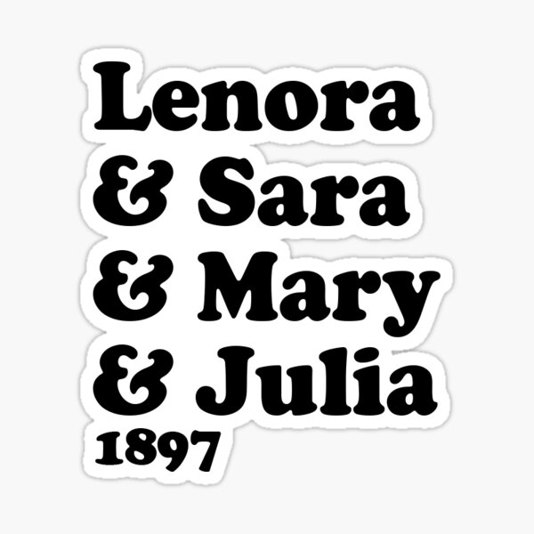 "lenora & friends" Sticker by lydeeann | Redbubble