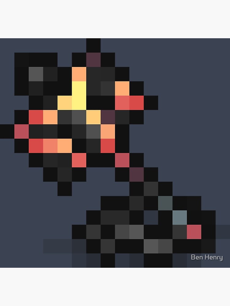 "Pixel Volcanic Mace" Poster for Sale by BenHenry | Redbubble