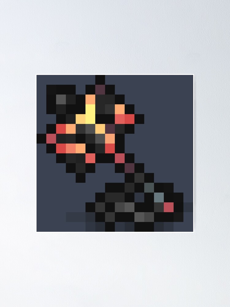 "Pixel Volcanic Mace" Poster for Sale by BenHenry | Redbubble